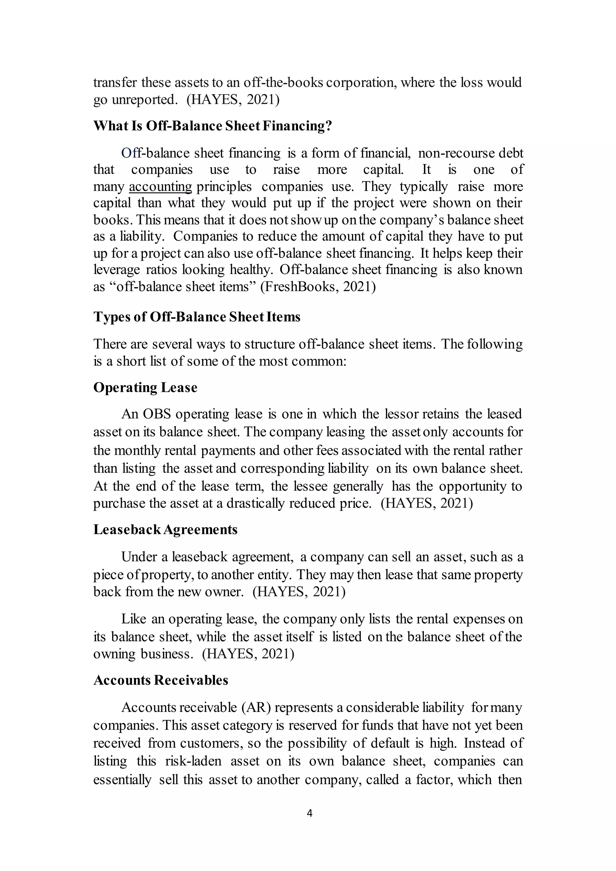 Off-Balance Sheet | DOCX