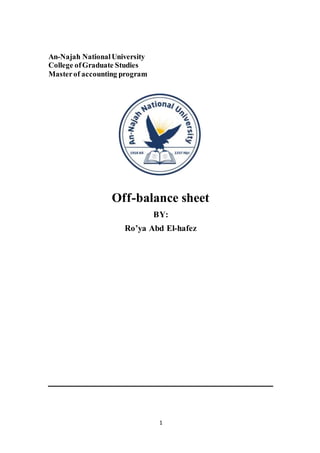 Off-Balance Sheet | DOCX
