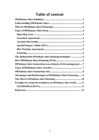 Off-Balance Sheet | DOCX