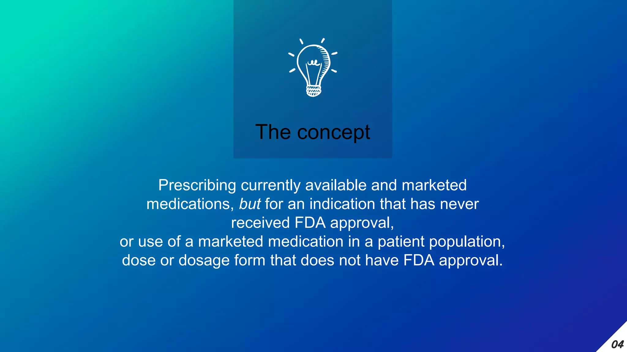 Off label use of drugs | PPS