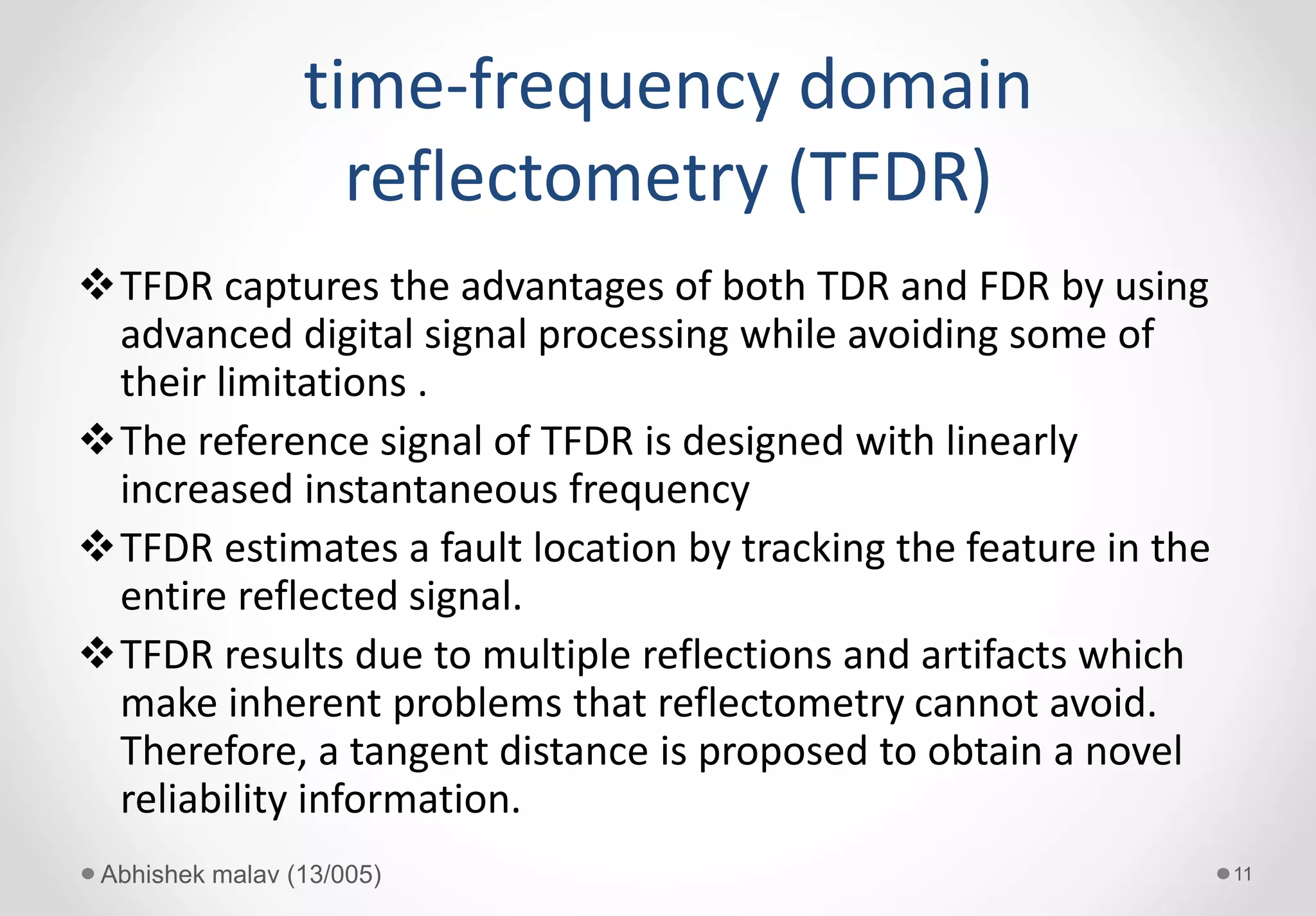 Off Line Fault Localization Technique On Hvdc Submarine Cable Via Time Frequency Domain