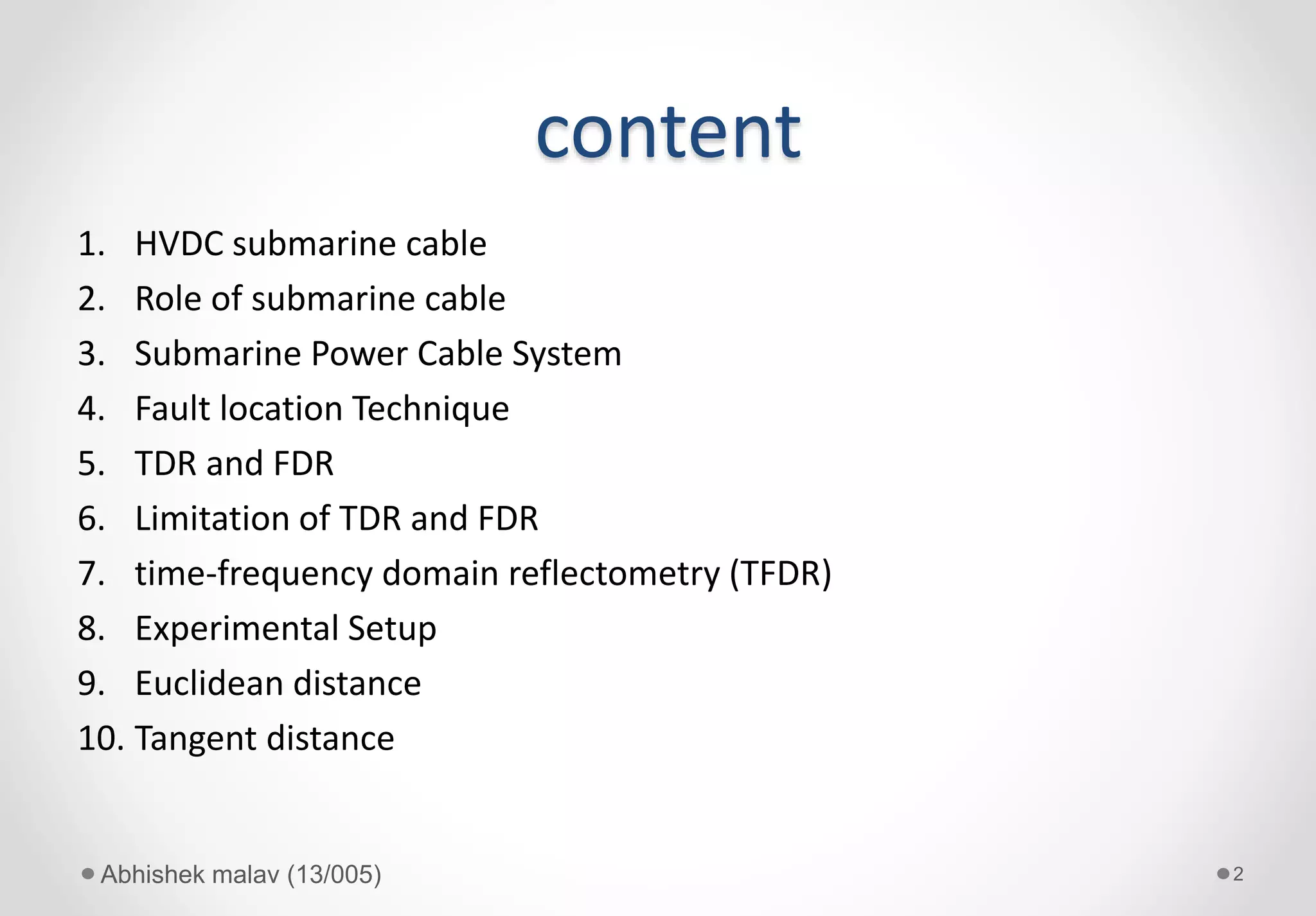 Off-line Fault Localization Technique on HVDC Submarine Cable via Time ...