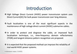 Off-line Fault Localization Technique on HVDC Submarine Cable via Time ...