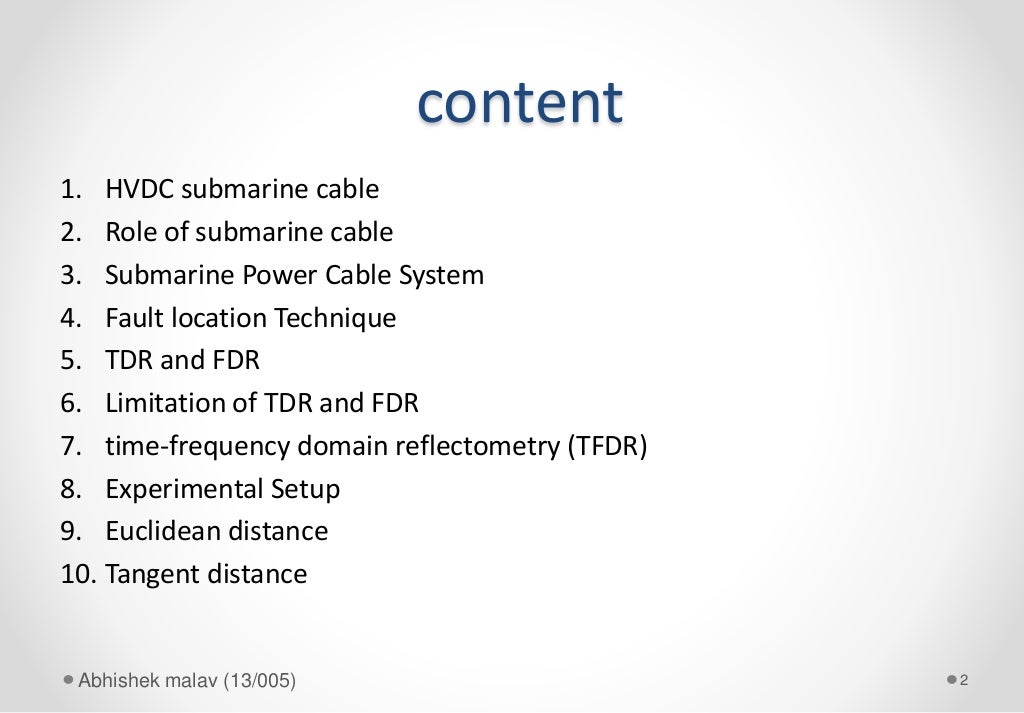 Off Line Fault Localization Technique On Hvdc Submarine Cable Via Tim…