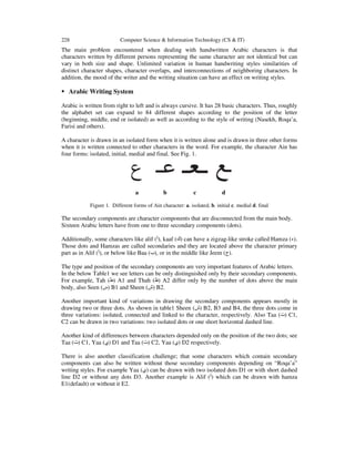 Off line system for the recognition of handwritten arabic character | PDF