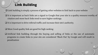 OFF PAGE SEO | PPTX