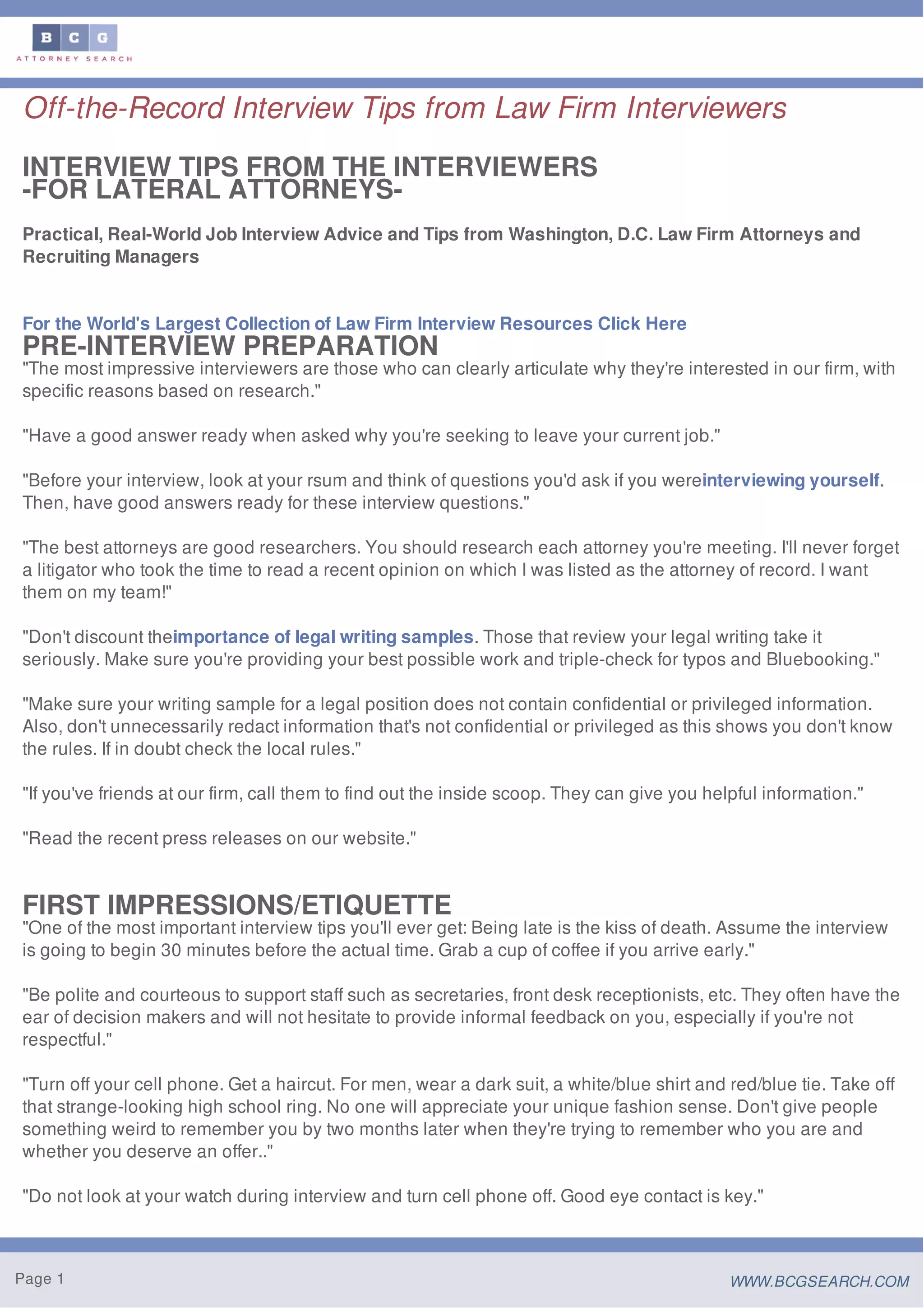 Off the-record-interview-tips-from-law-firm-interviewers | PDF