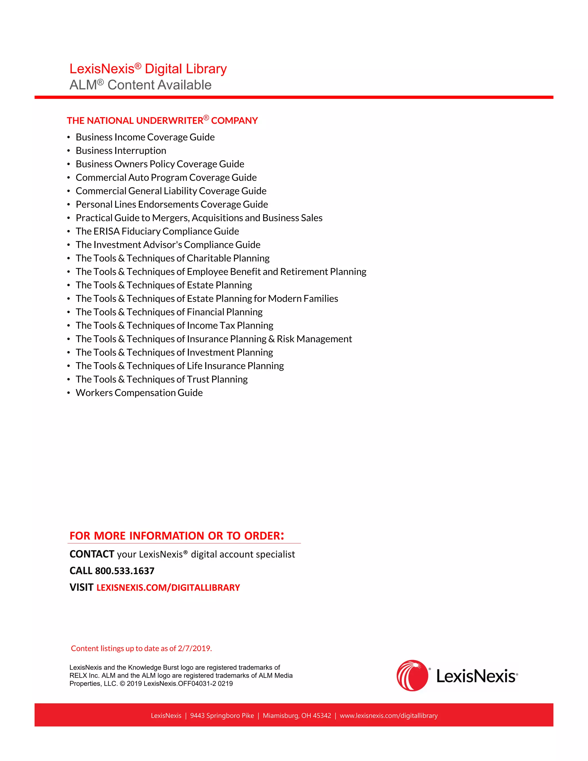 LexisNexis Digital Library ALM Content Available | PDF