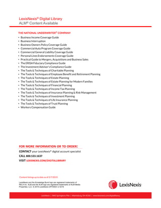 LexisNexis Digital Library ALM Content Available | PDF