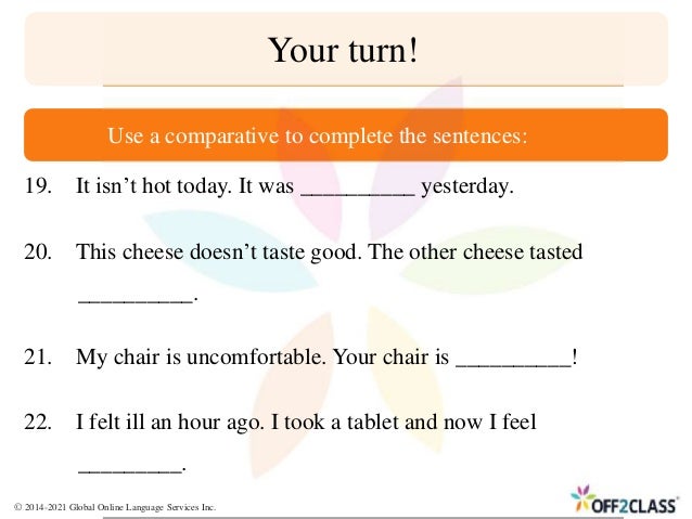 Teaching Comparative Adjectives: An ESL Lesson Plan | PPTX