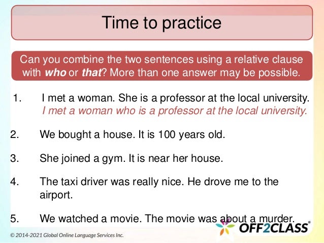 How To Teach Relative Clauses: An ESL Lesson Plan | PPTX