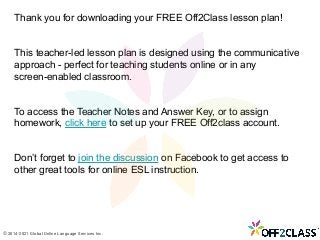 Phrasal Verbs – An Introductory Off2Class Lesson Plan For Your ESL Class