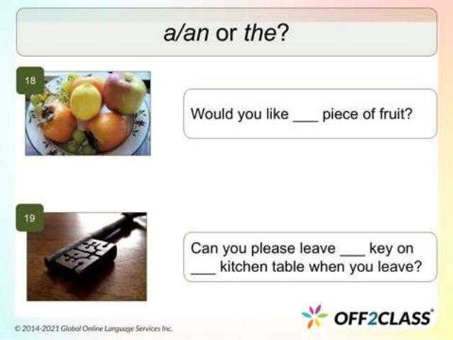 An ESL Lesson Plan On Articles: General vs. Specific | PPT