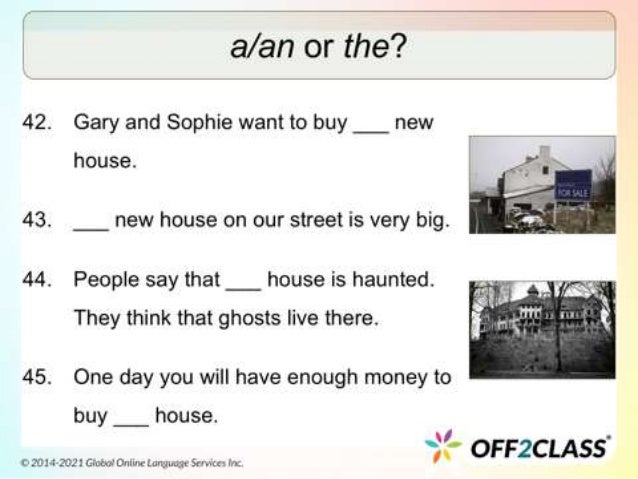 An ESL Lesson Plan On Articles: General vs. Specific | PPT