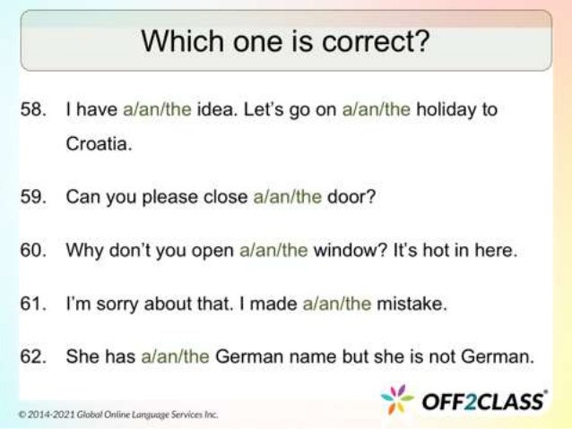 An ESL Lesson Plan On Articles: General vs. Specific | PPT