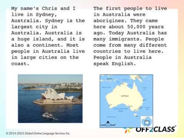 Life In Australia: A Free ESL Lesson Plan | PPTX