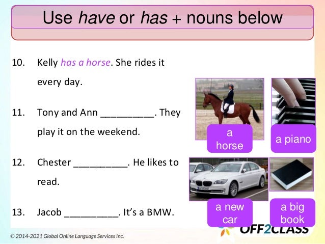 Have and Have Got: An ESL Lesson Plan | PPTX