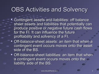 Off balance sheet | PPT