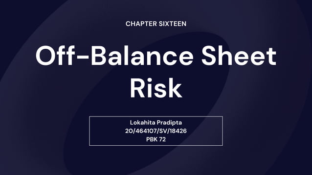 Off Balance Sheet Risk about banking.pdf