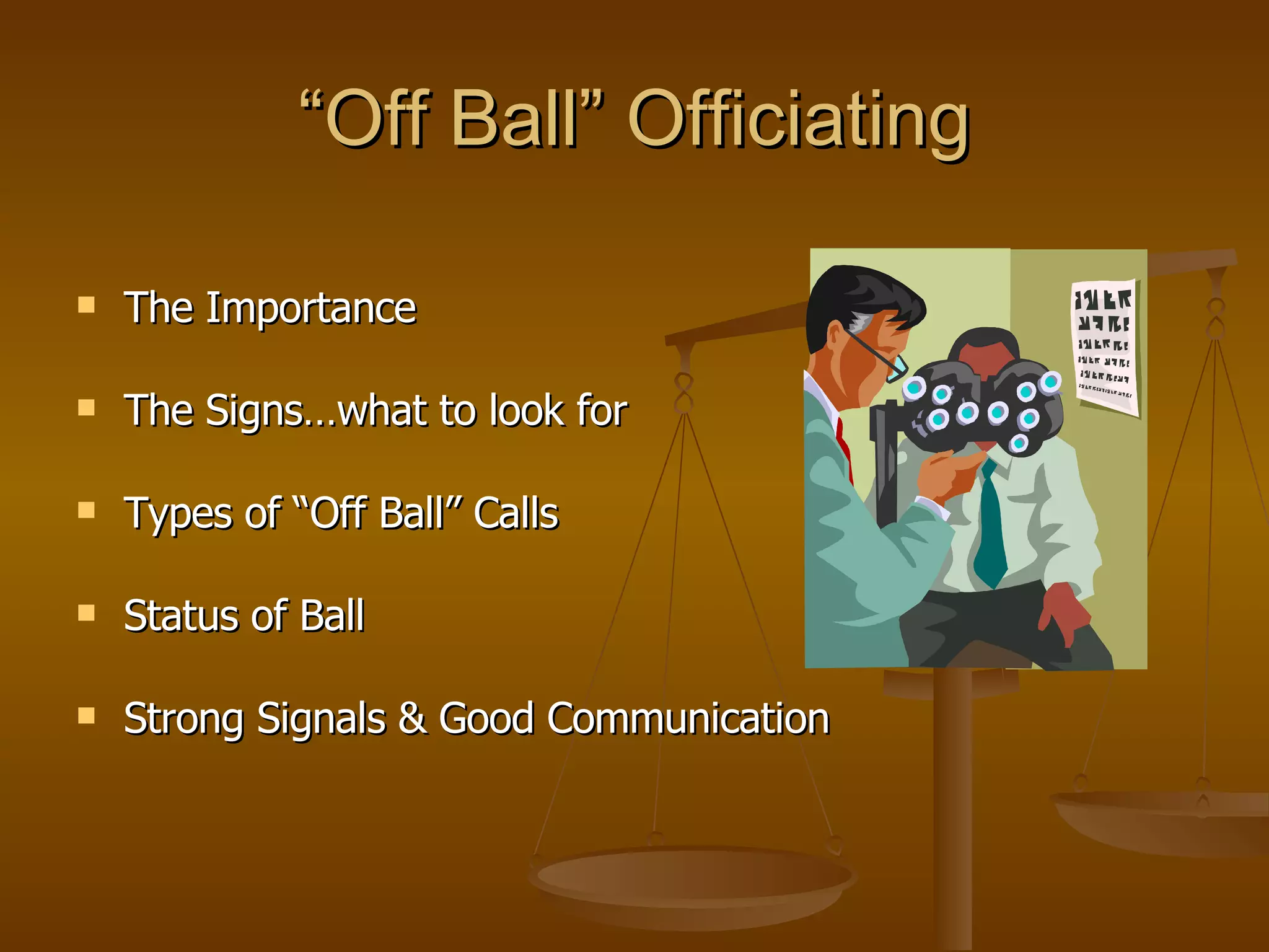 Off Ball Officiating | PPT