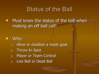 Off Ball Officiating | PPT