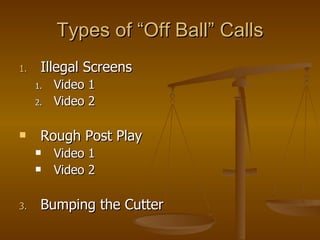 Off Ball Officiating | PPT