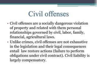 Offence: concept and composition | PPT