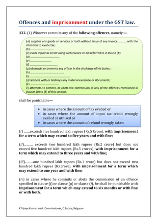 Offences & Penalties under GST Law | PDF