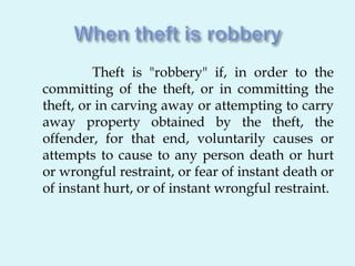 OFFENCES AGAINST PROPERTY | PPTX