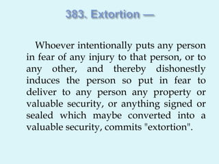 OFFENCES AGAINST PROPERTY | PPTX