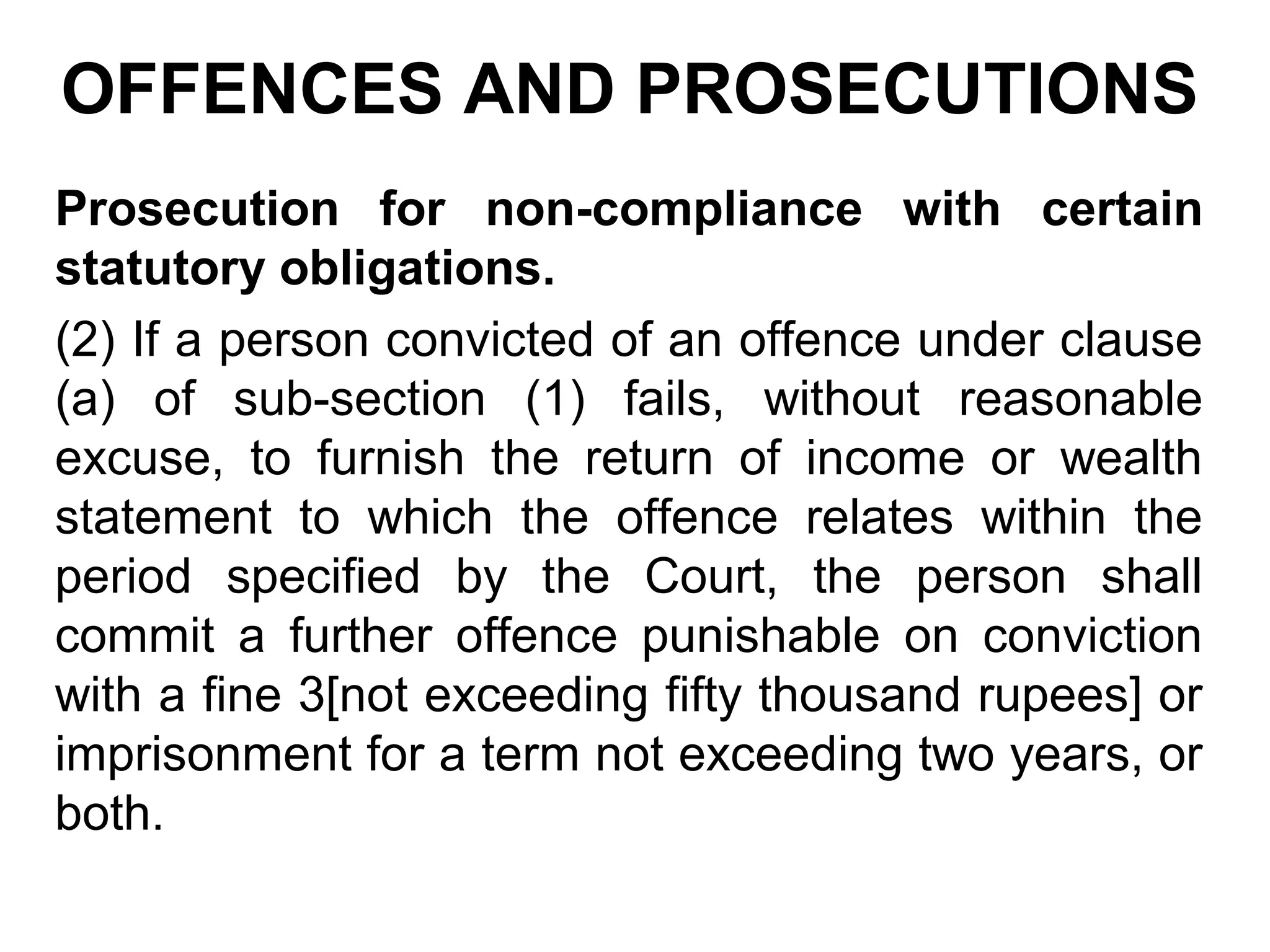 Offences and prosecutions | PPT