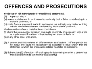Offences and prosecutions | PPT