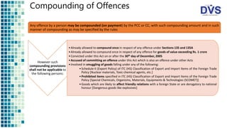 Offences, prosecutions and penalties under customs | PPTX