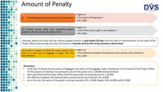 Offences, prosecutions and penalties under customs | PPTX
