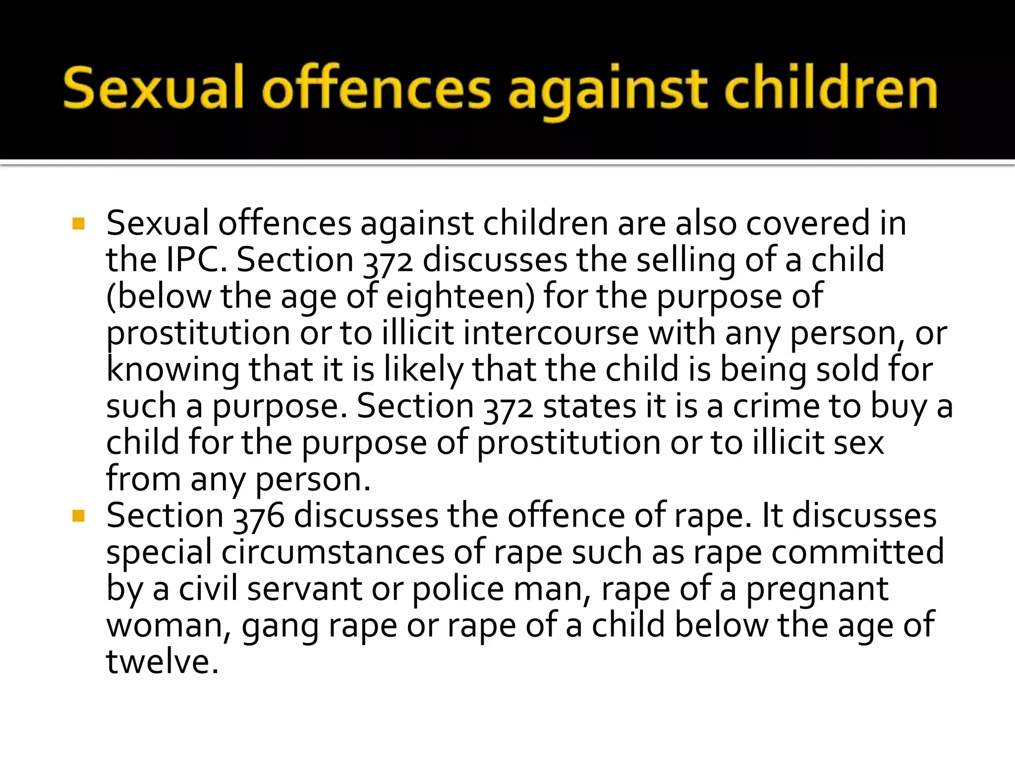 Offences related to children under ipc | PPTX