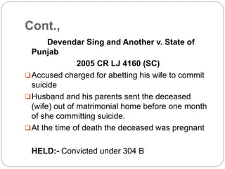 Offences towards body, Indian Penal Code 1860 | PPTX