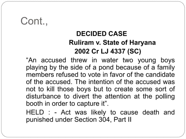 Offences towards body, Indian Penal Code 1860 | PPTX | Crime & Harmful ...