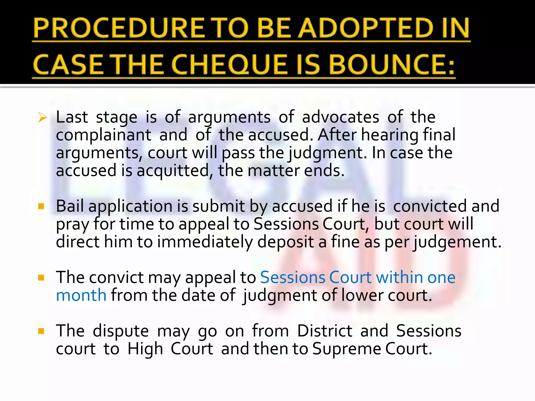 BOUNCING OF CHEQUE | PPTX