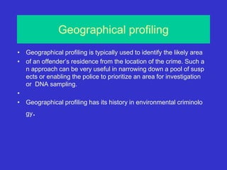 Offender Profiling and Linking Crime.ppt