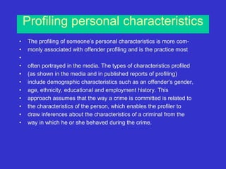 Offender Profiling and Linking Crime.ppt