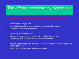 Offender Profiling and Linking Crime.ppt