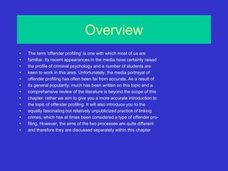Offender Profiling and Linking Crime.ppt