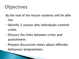 Offending behaviour | PPT