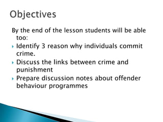 Offending behaviour | PPT