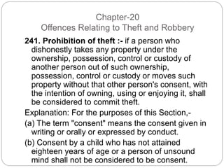 Offenses relating to Property | PPTX
