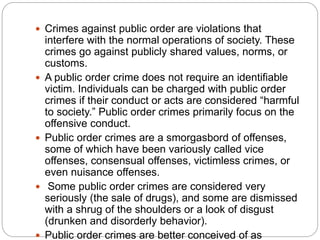 Offenses relating to Public Order | PPTX