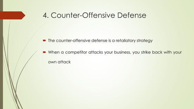 Offensive & defensive strategies | PPTX