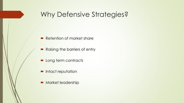 Offensive & defensive strategies | PPTX