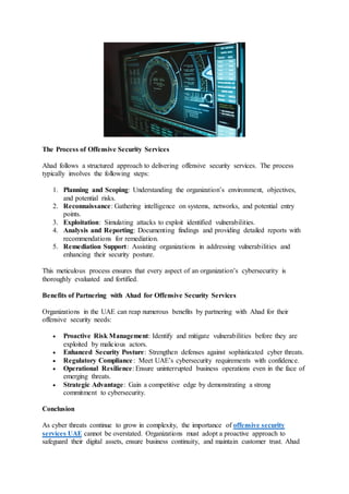 Offensive Security Services in the UAE Enhancing Cyber security | PDF