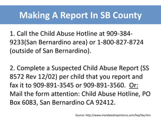 Mandated Reporting In California: A Guide For Churches | PPT